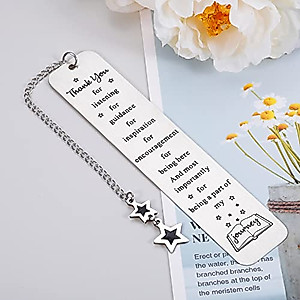 Thank You Gift Bookmark for Mentor Boss Supervisor Teachers Leaving Going Away Retirement Gifts for Colleague Coworker Appreciation Gift for Coach Christmas Birthday Present for Mom Dad Women Men