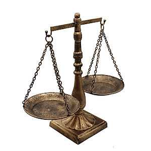 Vintage Style Metal Libra Jewelry Display Tray Cosmetic Organizer Storage, Bronze