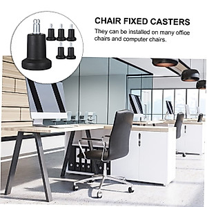 NUOBESTY 12 Pcs Fixed Caster Pads Swivel Accent Chair Swivel Office Chair Swivel Desk Chair Furniture Casters Chair Swivel Caster Wheels Adjustable Chair Desk Chair Leveler Desk Fixed Feet