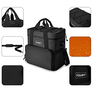 TOURIT Insulated Soft Portable Cooler Bag with Reusable Ice Packs for Coolers Long Lasting