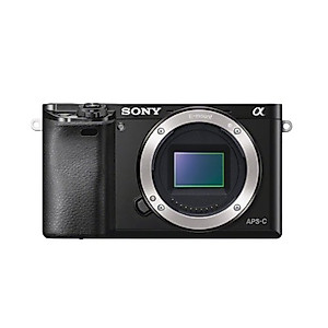 Sony a6000 mirrorless Camera Bundle 16-50mm F3.5-5.6 and 55-210mm F4.5-6.3 Lens, 32GB Card, case (Renewed)