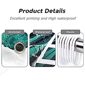 BLINGPAINTING Custom Photo Shower Curtains Custom Image Shower Curtain Custom Shower Curtain Personalized Shower Curtain (60x72inch)