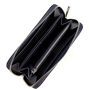 Kate Spade NY Sunkiss Striped Zip Around Continental Leather Wallet