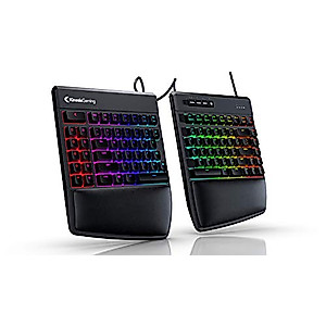 KINESIS USB GAMING Freestyle Edge RGB Split Mechanical Keyboard (MX Blue)