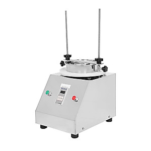Sieve Shaker 8 Layers Lab Sifter Standard Sample Vibrating Sieve Machine 110V 125W Electric Vibrating Screen Sieve Shaker Machine for Particle Liquid Powder Lab 50dB Low Noise (White)