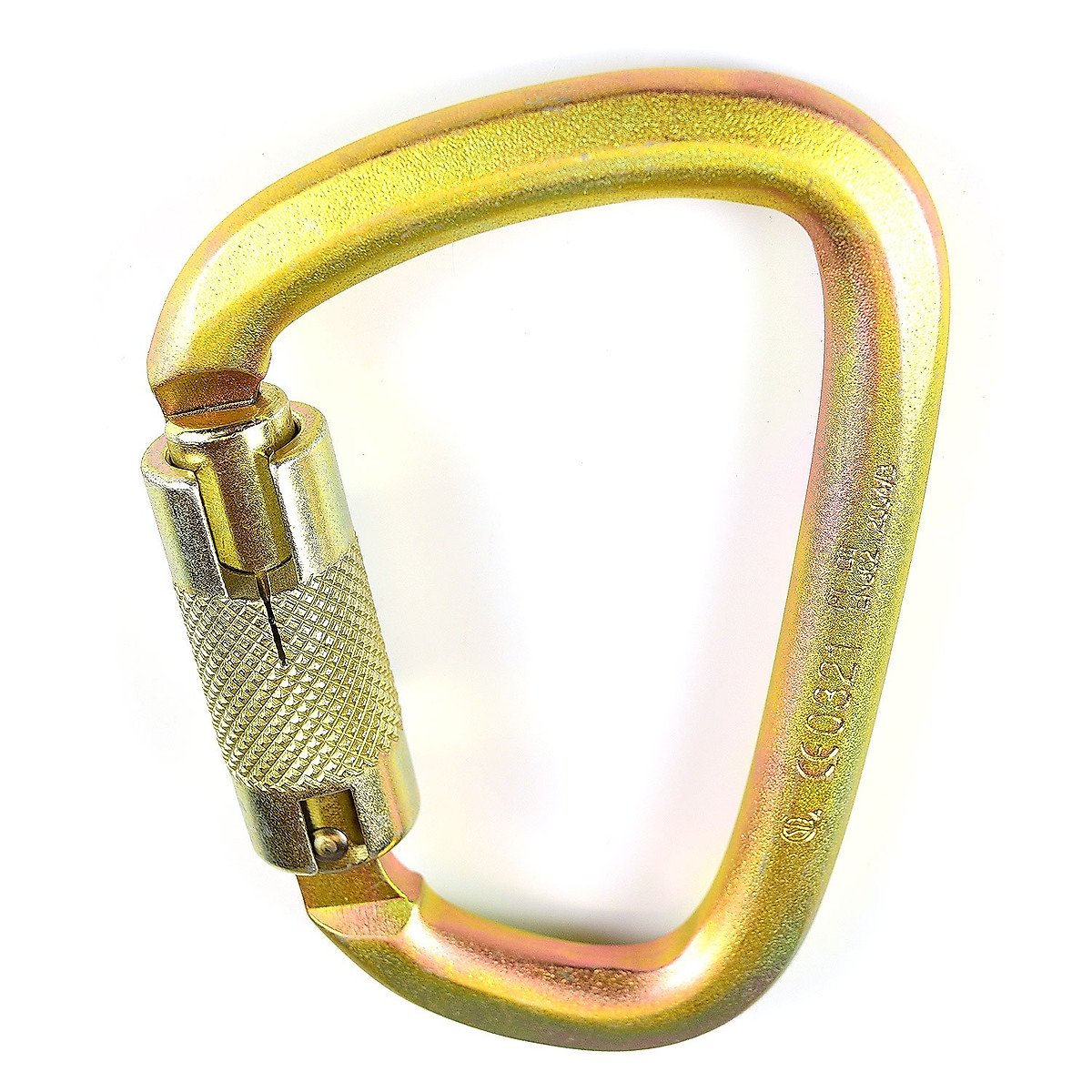Spidergard S01813-S Steel Carabiner 50kn (11,200 lb) Rated, Twist Auto Lock, ANSI Certified (Qty: 1)