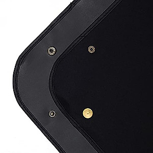 Poocar 39.3X.39.3 inches Plant Repotting Mat Tidy Square Portable Indoor Gardening Mat Foldable Plant Transplanting Tarp Waterproof Potting Tarp Black