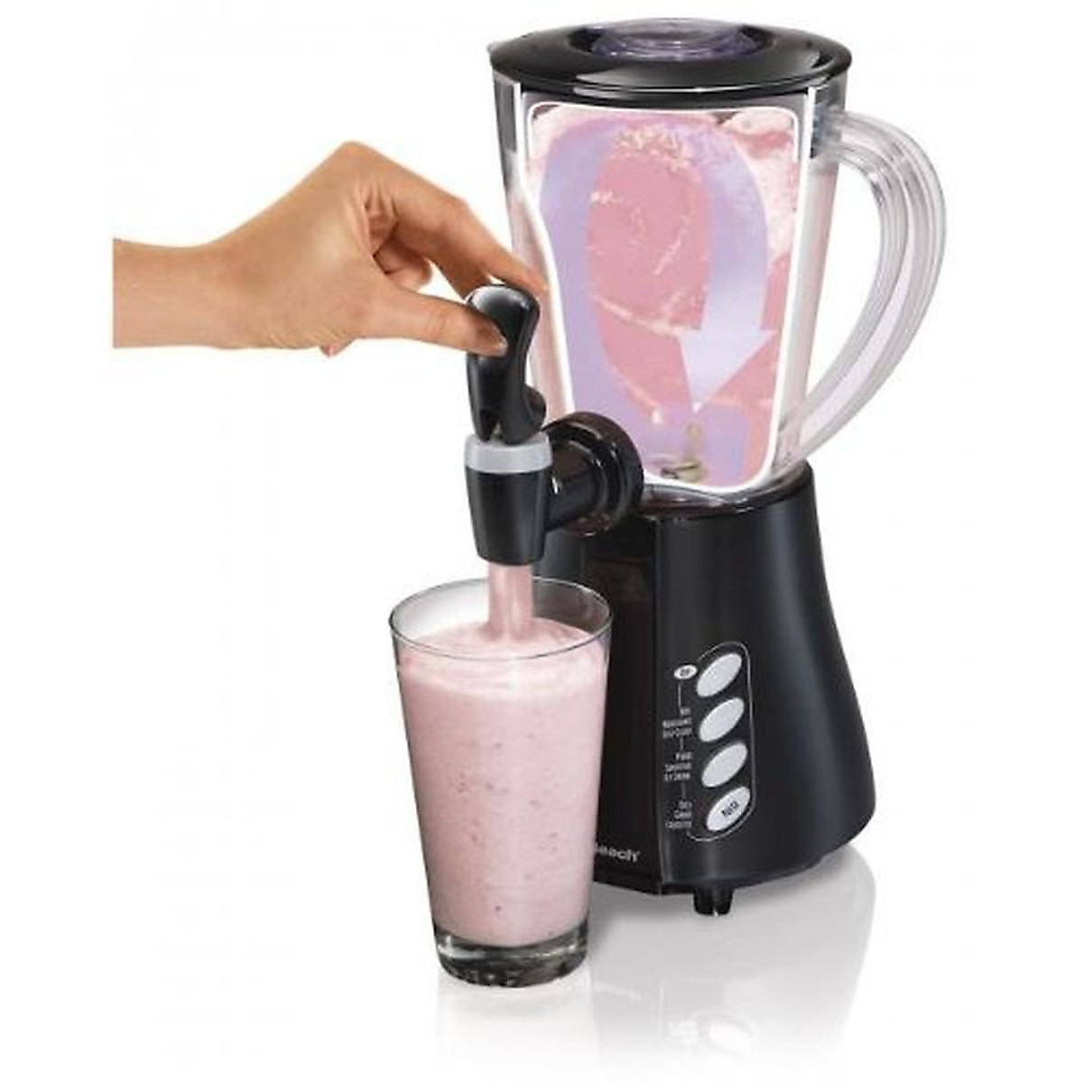 Hamilton Beach Wave Station Express Dispensing Blender with 48 oz Jar, Black (58615)