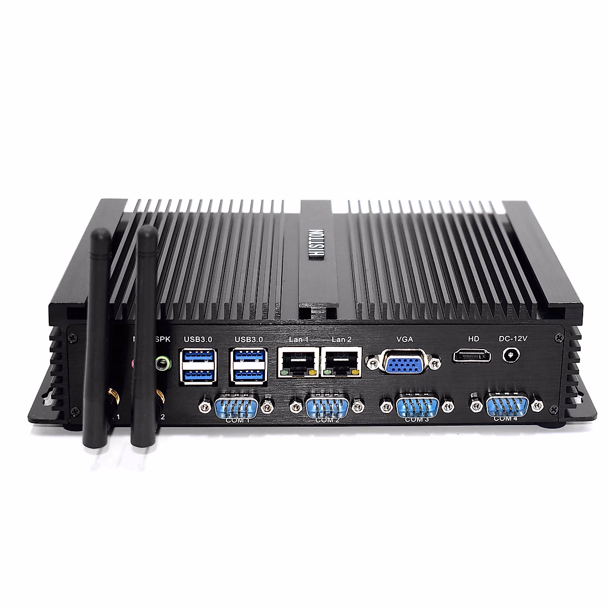HISTTON Mini PC Windows 10 Pro, Fanless Mini Industrial Computer, Core i5-3317U Processor 8GB RAM 256GB SSD, Wi-Fi/Gigabit Ethernet/VGA&HDMI, 4K Dual Output, Mini Desktop Computer