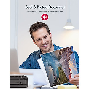 SINOPUREN Thermal Laminating Pouches, 3mil Laminating Sheets, 8.9x11.4 Inches, 100pack, Letter Size, HeatSeal, Clear