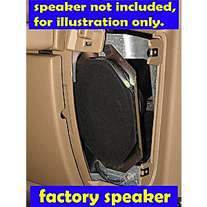 5 1/4" 5.25" Dash Speaker Adapters Fits 1997-2006 Jeep Wrangler- SAK042_475-1 Pair