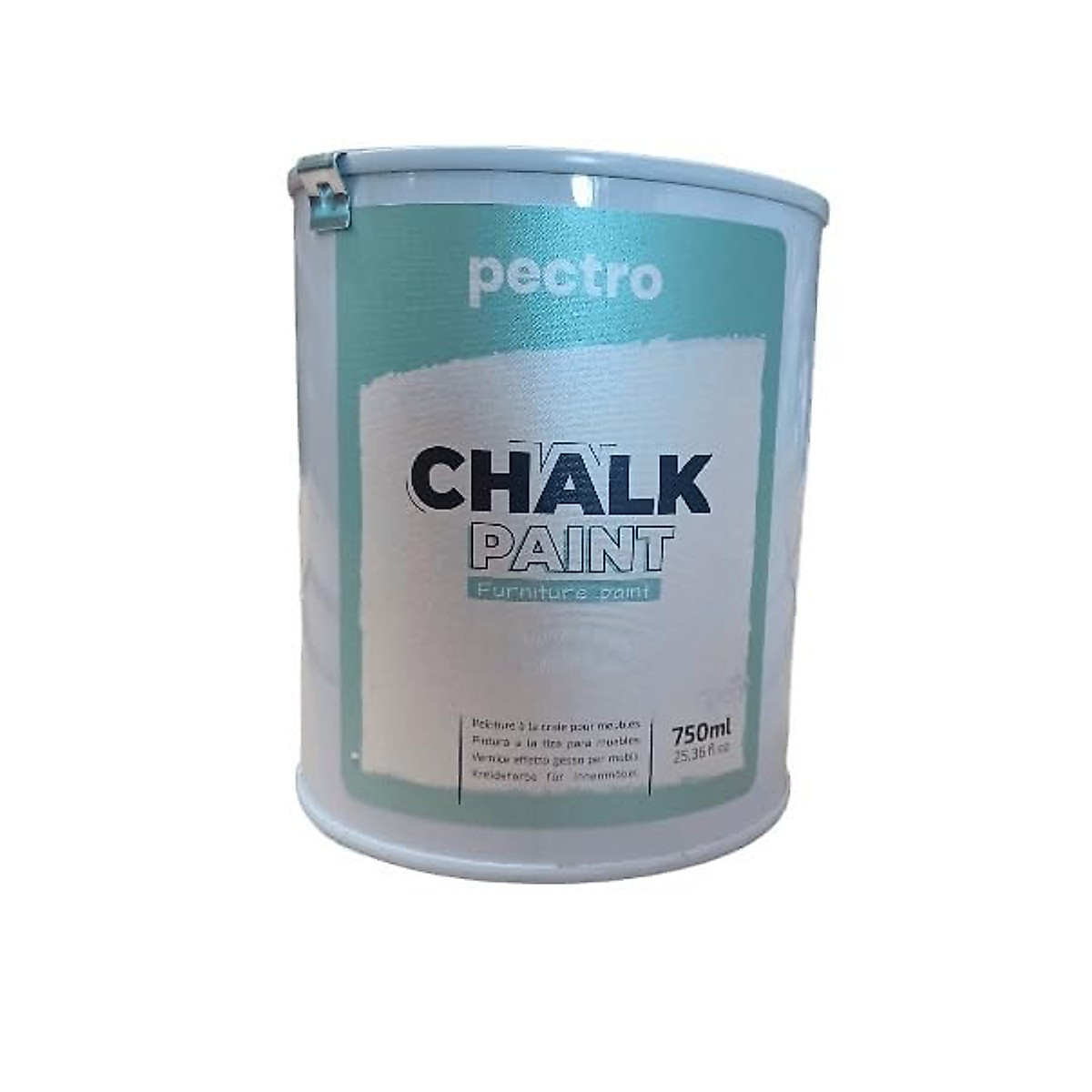 Black Chalk Paint for Furniture 25 fl.Oz. (750ml) + Special Brush - Furniture Paint no Sanding or Priming - Chalk Finish Wood Paint - DIY Projects Home Decor & Improvement (DEEP Black)
