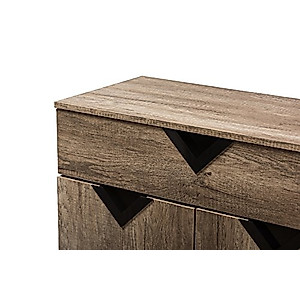 Baxton Studio Cambria Shoe cabinet, Light Brown