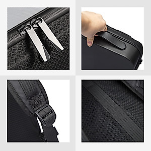 Refutuna Anti Theft Laptop Backpack for Men, Hardshell Waterproof TSA Lock Gaming Computer Backpack with USB Port, Fit 16/15.6 Inch Hard Shell Business Bookbag (black)