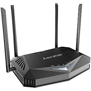 Ancatus AX1800 WiFi 6 Router - Dual Band Gigabit Wireless Internet Router for Home, Speeds Up to 1.8Gbps丨Up to 2100 Sq. Ft Coverage & 40 Devices, 802.11ax Router, MU-MIMO, OFDMA