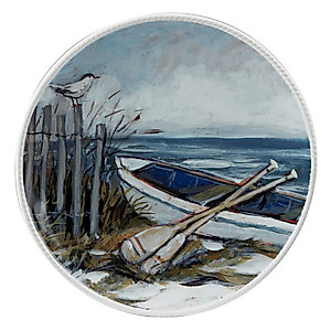 Certified International Shorebirds Round Platter, 12.5" x 12.5" x 1.25"