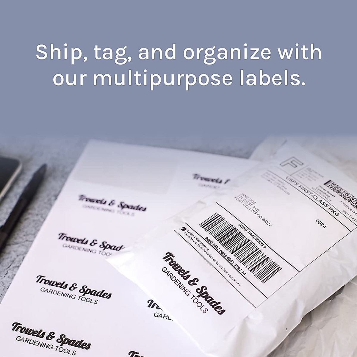 Premium Label Supply White Sticker Address Labels – 2” x 4" – Laser/Inkjet Compatible – (10 Labels/Sheet), 25 Sheets – 250 Total Adhesive Labels