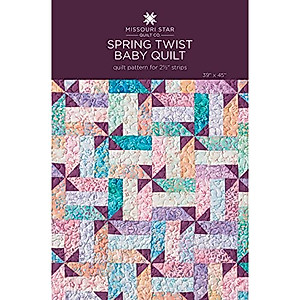 MISSOURI STAR QUILT CO. Crib Quilt Batting 45''x60'' | 80/60 Warm Cotton Poly Filling with Quilt Pattern Included | Medium Weight Batting Roll for Baby Blankets & Quilting Supplies, (NOT5389)