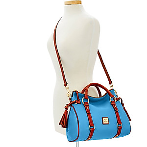 Dooney & Bourke Handbag, Pebble Grain Satchel - Sky Blue