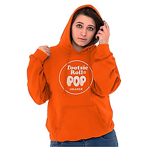 Brisco Brands Tootsie Roll Pop Orange Flavor Hoodie Sweatshirt Women Men