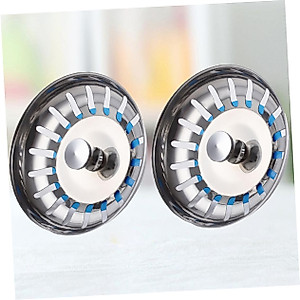 Uonlytech 6 Pcs Bathtub Drain Cover Strainer Cover Sink Drain Stopper Bath Tub Filter Bathroom Strainers for Kitchen Sink Strainer Basket Kitchen Drains Strainers Dish Basin Net