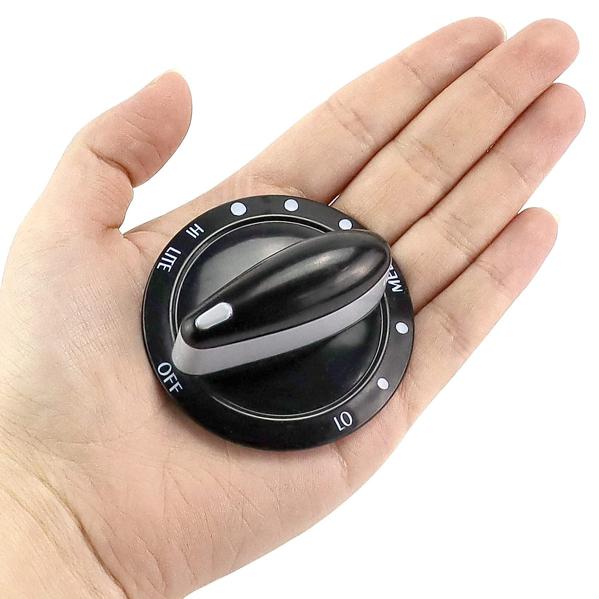 AMI PARTS 4 Pack 74011287 Gas Range Burner Knob Black Compatible with Maytag gas stove knobs AP4100044, PS2088607, 74011287(4 Pack)