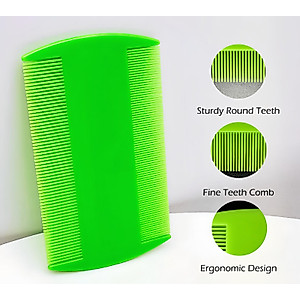 Yumflan Flea Comb, 5 Pack Double Sided Fine Tooth Comb, Pet Grooming Combs Dandruff Removal Combs for Cats Dogs Puppy