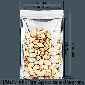 Daarcin 3 Sizes 30pcs Mixed Mylar Ziplock Bags | Foil Pouch Resealable Smell Proof Bags | Sealable Heat Seal Bags for Candy and Food Packaging