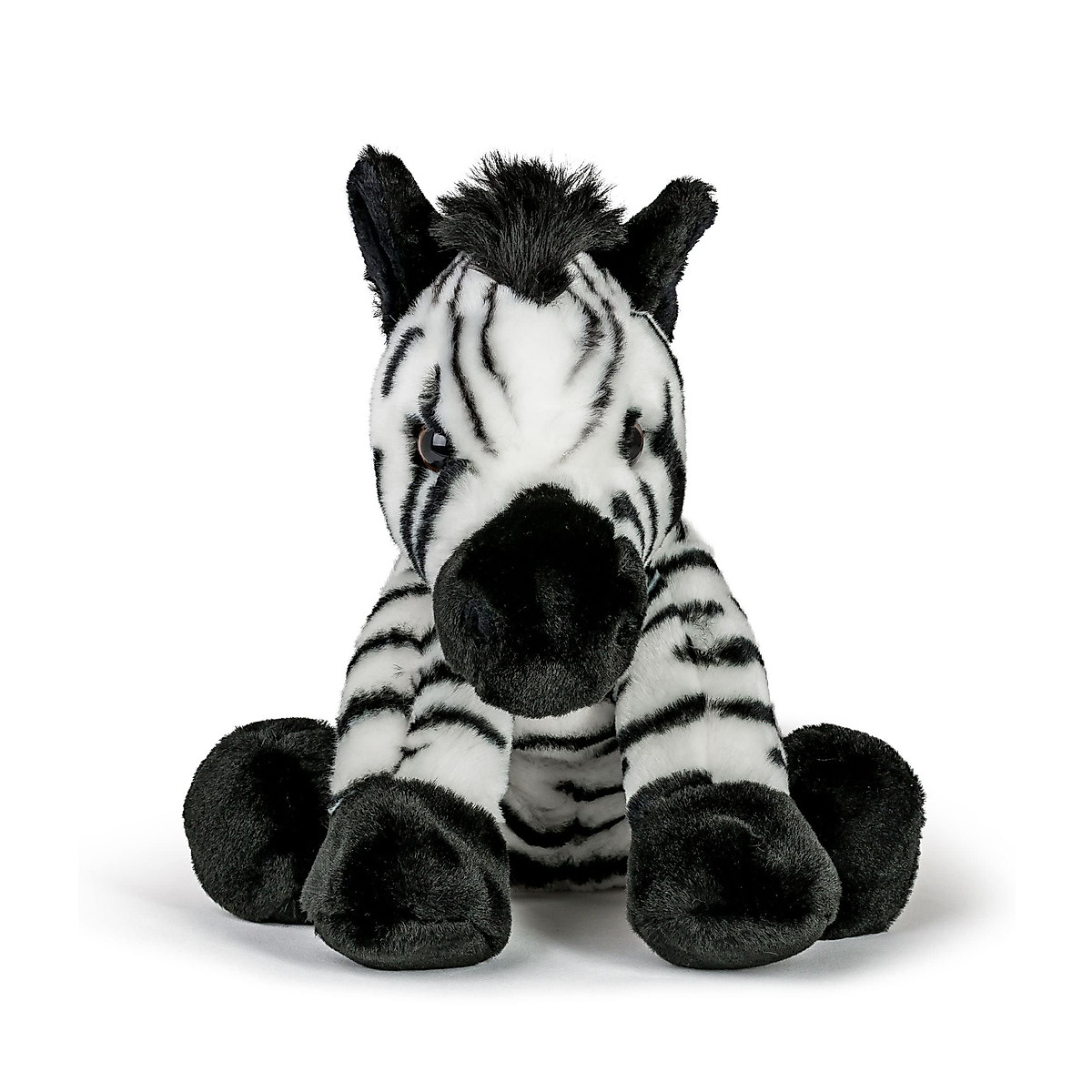 Wildlife Tree 12 Inch Stuffed Zebra Plush - Soft and Floppy Animal Kingdom Collection Toy for Creative Play and Learning