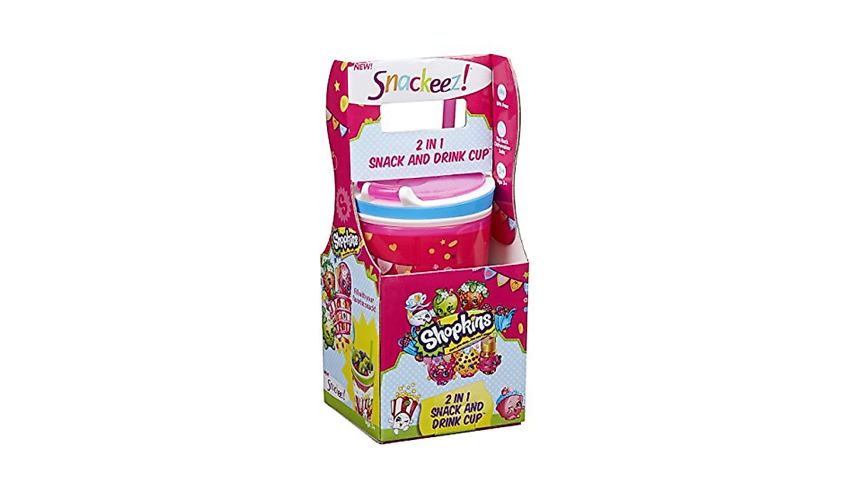 Shopkins Snackeez 2-in-1 Cup: Drink & Snack Delight