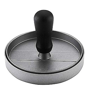 4.5 Inch Large Burger Press, Non-Stick Aluminum Hamburger Patty Maker, Perfect Hamburger Mold Ideal for Stuffed Burgers and BBQ, Essential Kitchen & Grilling Accessories