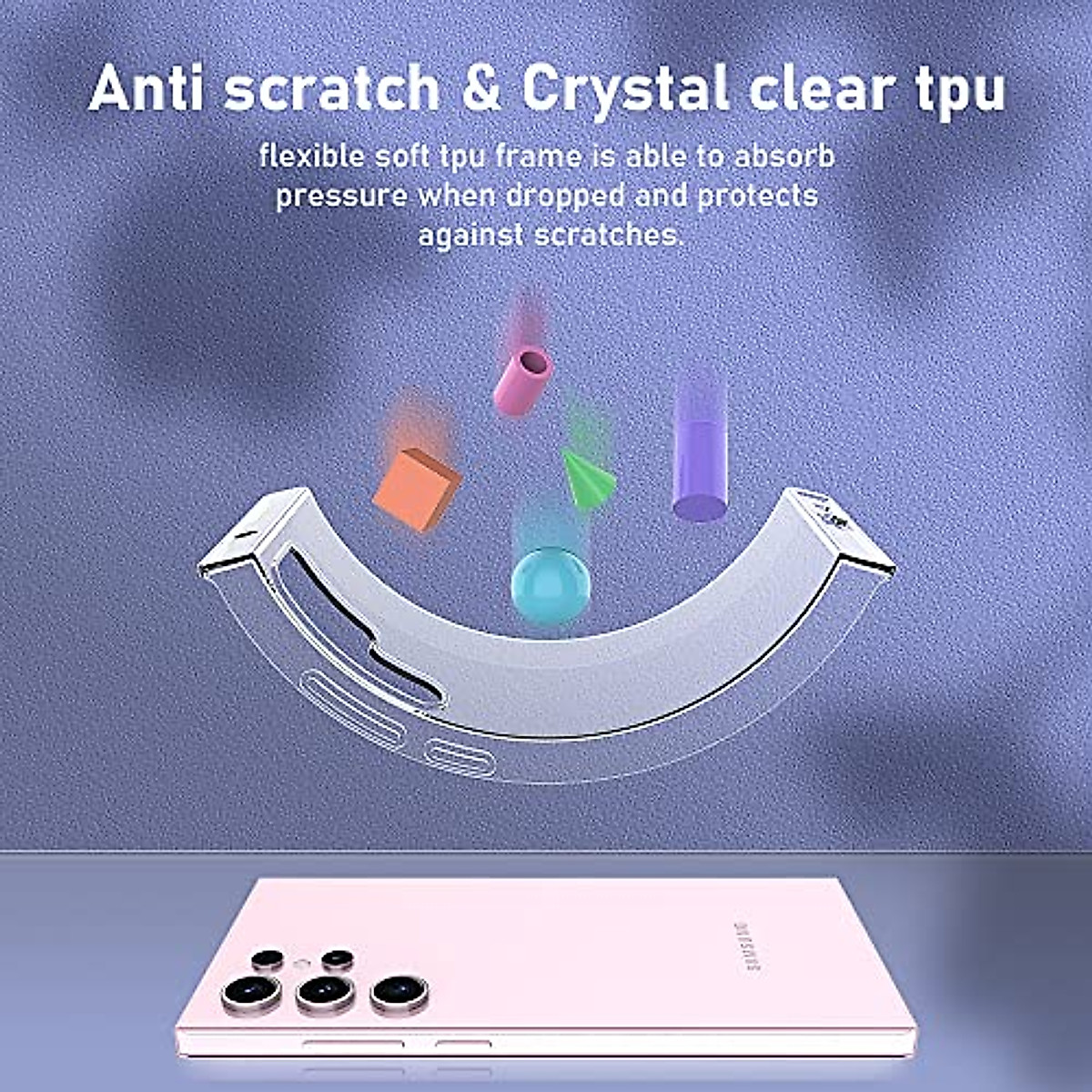 bokoo Crystal Clear Samsung Galaxy S23 Ultra Case.Soft Slim Fit Transparent Plastic TPU Protective Silicone Cover Phone Cases for Samsung Galaxy S23 Ultra [Slim Thin & Comfort Grip] [Shockproof]