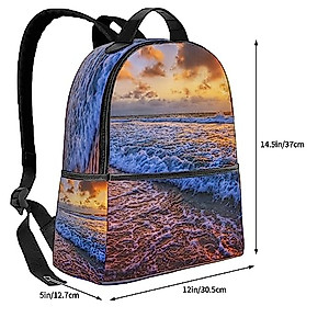 BAFAFA Ocean Dreamy Printed Travel Backpack Business Work Bag Computer Bag Outdoor Sports Rucksack