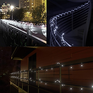 Solar Rope Lights Outdoor Led- 40FT 100 LED Tube Light 8 Modes Solar Powered String Rope Lights Waterproof for Garden Patio Fence Balcony Yard Tree Decoration Lighting