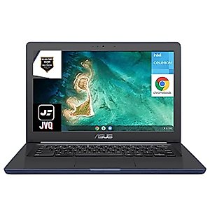 Newest ASUS 14" Rugged & Spill Resistant Chromebook, Education Edition, Military-STD Durability, Intel N3350, 4G RAM, 64G Space(32G eMMC+32G Card), WiFi, Bluetooth, Webcam, DarkBlue, Chrome OS, JVQ MP
