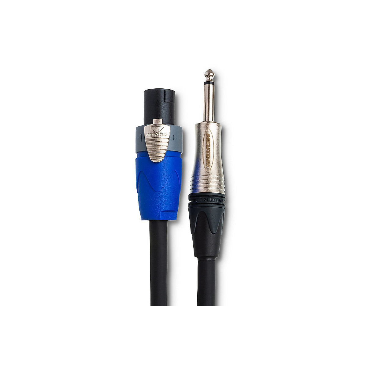 Hosa SKT-203Q Edge Speaker Cable, Neutrik speakON to 1/4 in TS, Black, 3 ft