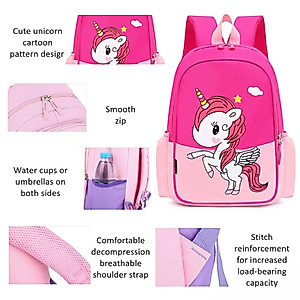 POWOFUN Kids Preschool Kindergarten Backpack Lightweight Cool Cute Cartoon Travel Backpack With Lunch Bag For Boys Girls