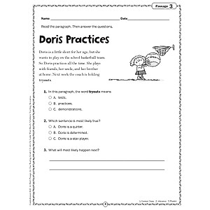 Comprehension Skills: Short Passages for Close Reading: Grade 3