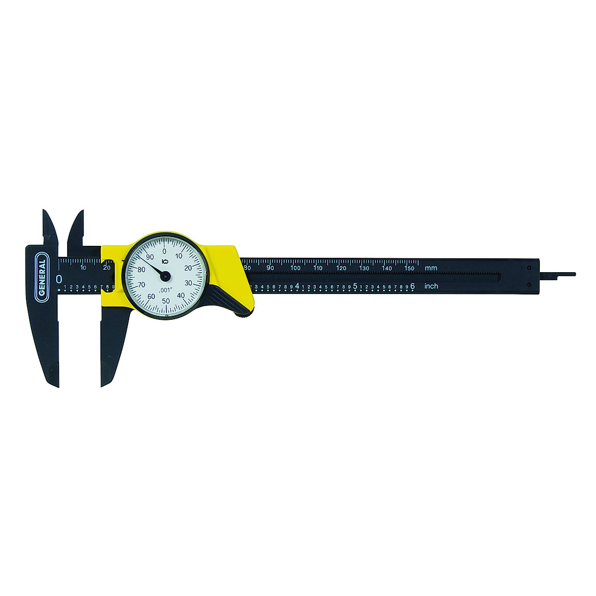 General Tools 145 6-Inch Plastic Dial Caliper, Thousandths Reading