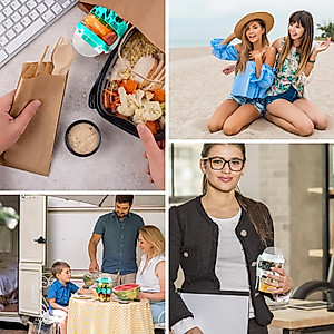 Healthy Habits for a Healthy You 4 Pack - Portable Parfait Cups with Lids Yogurt Containers with Lids Leak Proof Overnight Oats Containers Cereal Container Crunch Cup