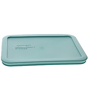 Pyrex (1) 7210 3-cup Glass Container & (1) 7210-PC 3-Cup Jade Dust Green Lid Made in the USA