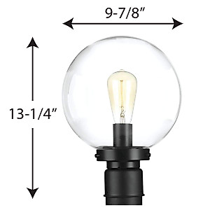 Progress Lighting P540007-031 Globe Lanterns Outdoor, Black
