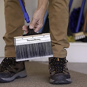 Precision Defined Deck Stain Brush, Large 7-Inch, Deck Brush for Paints, Heavy Duty Stain Brush for Wood Deck, Limewash Brush, Deck Brush with Threaded Extension Pole, Deck Stain Applicator