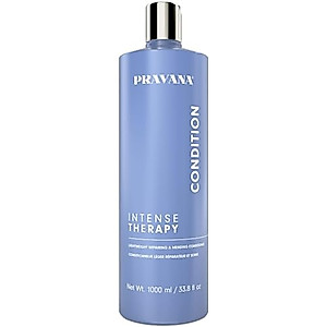 PRAVANA Intense Therapy Conditioner | Lightweight Repairing & Mending | Restores & Nourishes Damaged Hair | Proven to Reduce Breakage | Strengthens, Hydrates, Softens | 33.8 Fl Oz