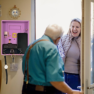 ZRAYU Key Holder Wall Mount, Friends TV Show Merchandise, Cute Key Hooks for Wall, Key Mail Organizer for Home Room Office Decor, Purple Handmade Key Hanger Gifts for Women Friends Lovers