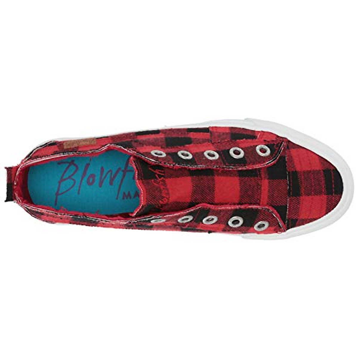 Blowfish Malibu womens Play Sneaker, Red Buffalo Check, 6 US