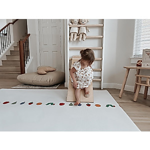 LITTLE Bot x World of Eric Carle Baby Play mat, The Very Hungary Caterpillar Ofie mat (Caterpillar Life + Country Road Nordic)