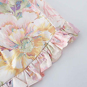 Toddler Vintage Floral Girls Dress Baby Backless Sundress Sleeveless Matching Outfits (US, Age, 2 Years, 3 Years, Pink)