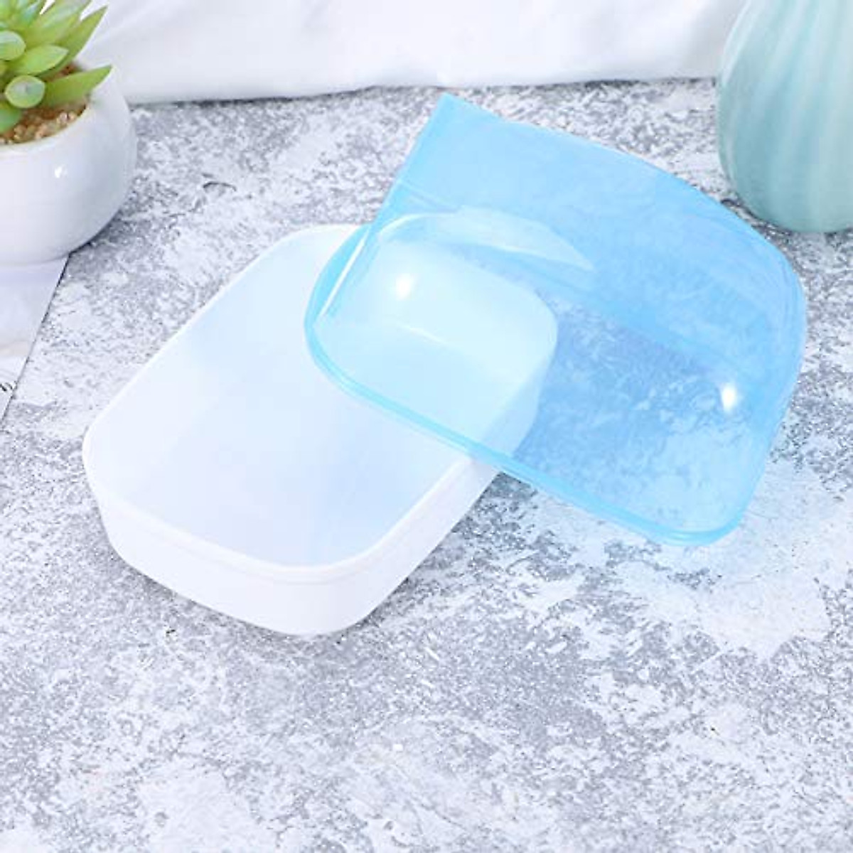 TEHAUX Hamster Bathroom Gerbil Plastic Sand Dry Bath Container Small Animal Sauna Toilet Sandbox for Hamster Gerbil Rat Mice and Small Animal (Random Color)