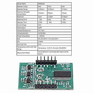 Air Quality Sensor, MMD3005 High Sensitivity Odor Gas Sensor Detection Module, for Ammonia Gas, Hydrogen Sulfide and Content